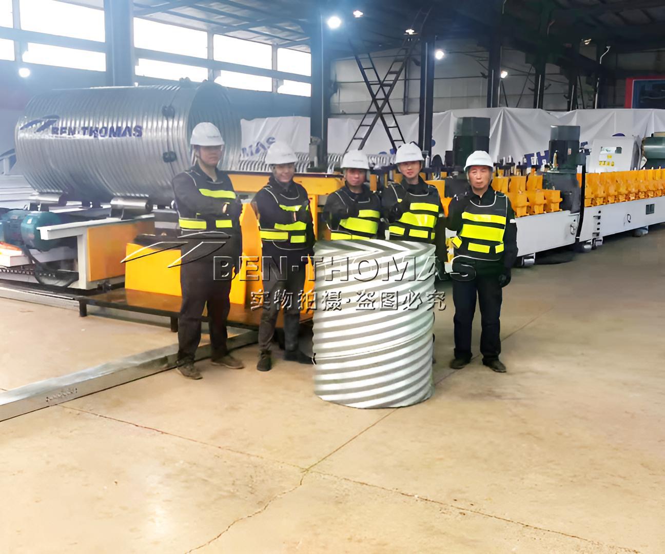 Metal Spiral Corrugated Pipe Machine